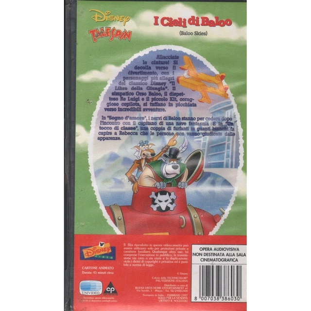 TALESPIN LES CIEUX De Balu VHS Walt Disney Univideo - VS8603 Fermé EUR ...