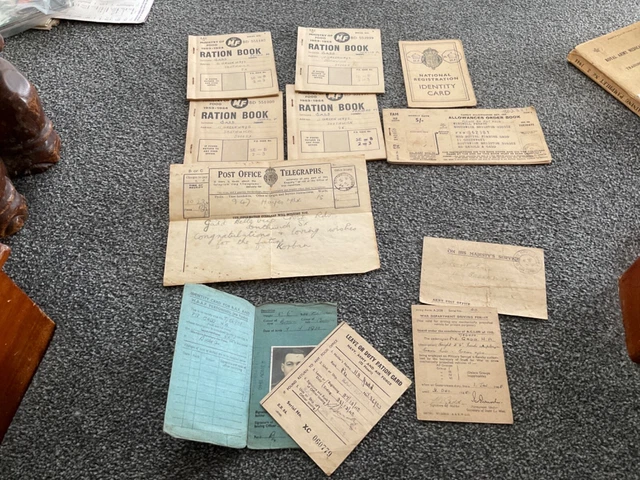 RAF BICESTER OXFORDSHIRE 1940 Ww2 Raf Id Card And Ration Leave Card ...