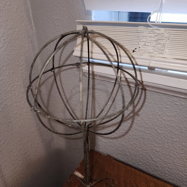 VINTAGE METAL WIRE Ball Hat Wig Display Stand $35.00 - PicClick