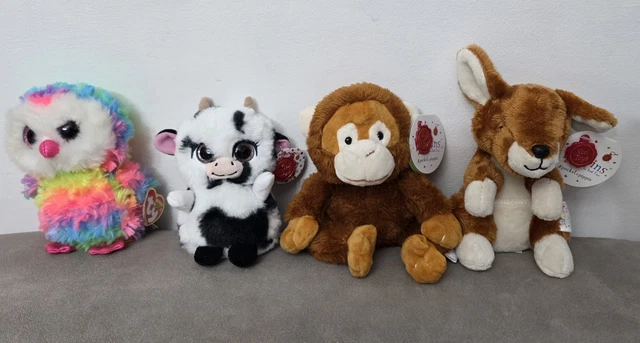 PIPPINS KEEL TOYS Soft Toy Bundle x4 New with Tags Motsu TY Beanie Boos ...