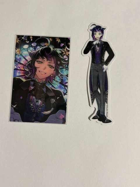 ADESIVO AKUNEKO DEMON Butler e gatto nero Standee carta trasparente ...