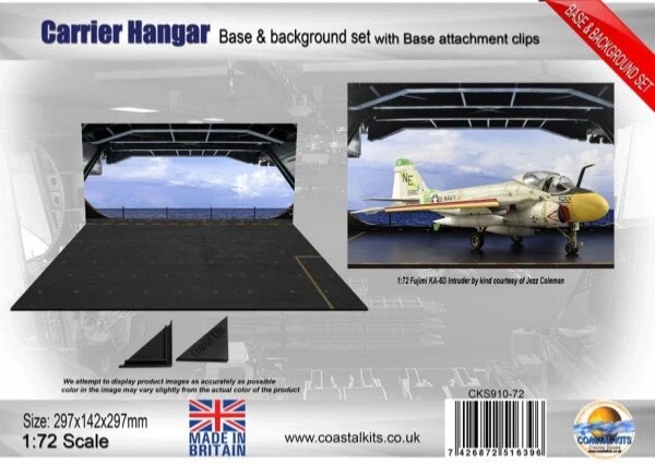COASTAL KIT DIORAMA Base 1:72 Carrier Hangar Base & Background 297mmX210mmX142mm EUR 43,15 ...