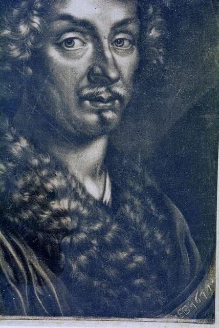 GRAVURE ANCIEN VAN Somer Portret Van Een Man Met Een Bontmuts 1671 EUR ...