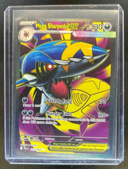 2025 POKEMON PHANTASMAL Flames Mega Sharpedo ex Ultra Rare #113/094 £0. ...