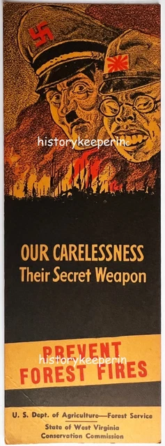 WW2 WEST VIRGINIA Propaganda Artwork (Szyk-Esque) Bookmark Hitler ...