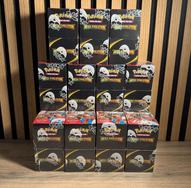 POKÉMON TCG MEGA Evolutions Half Booster Box 18 Packs Brand & Factory ...