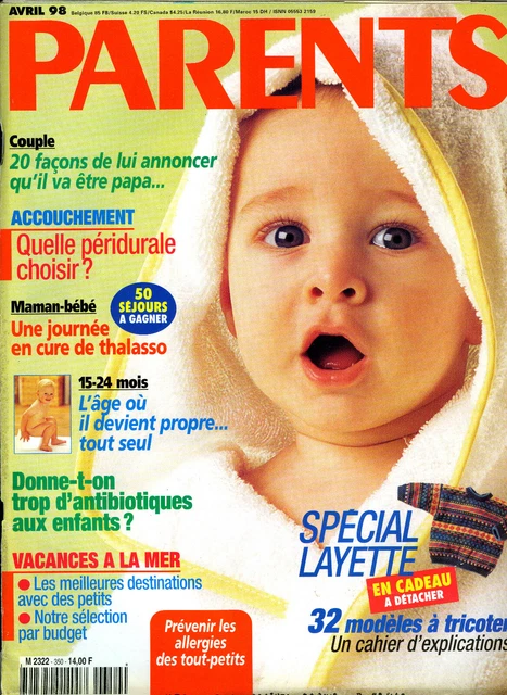 MAGAZINE-PARENTS N°350 AVRIL 1998 EUR 2,35 - PicClick FR
