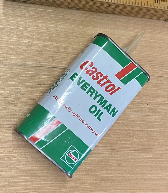 VINTAGE CASTROL EVERYMAN oil can 250ml Full £20.00 - PicClick UK