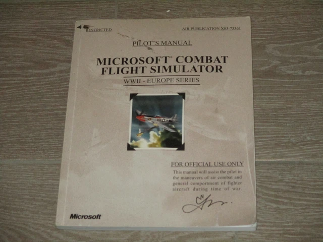 MICROSOFT COMBAT FLIGHT Simulator WWII Europe Series Pilot's Manual ...