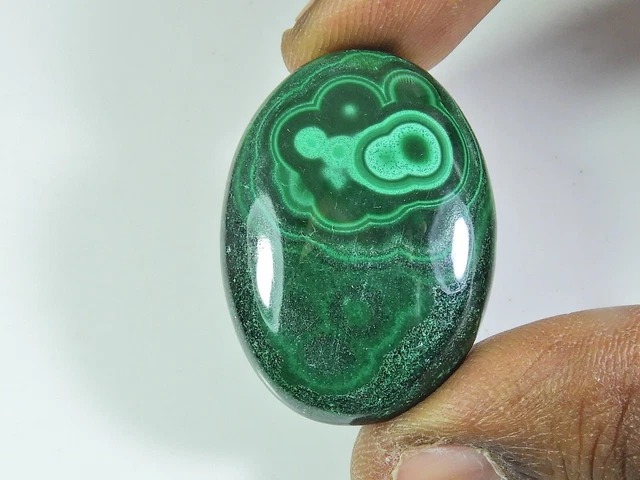 MAGNIFICENT!! 25X35MM NATURAL Green Malachite Oval Cabochon Gemstone ...
