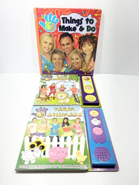 HI-5 X3 BOOK Bundle Interactive Sounds Farm & Animals + Things To Make ...