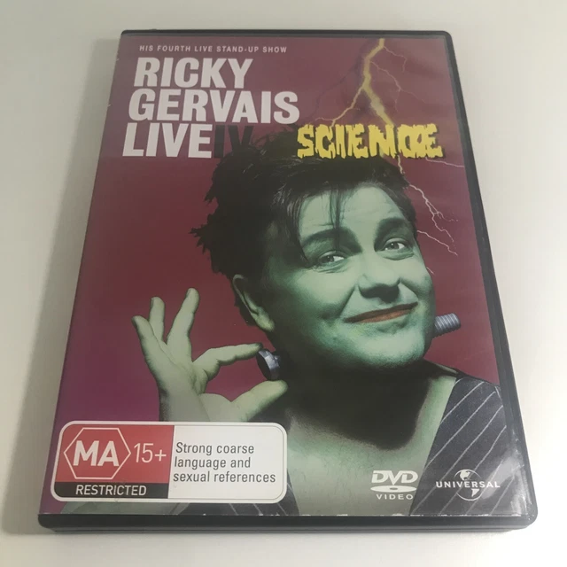 RICKY GERVAIS LIVE 4 Science DVD Region 4 PAL Stand Up Comedy Show £6. ...