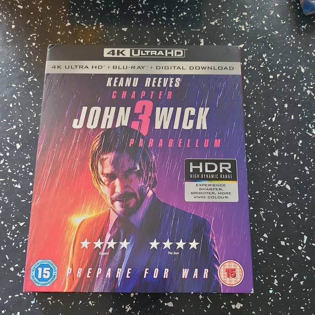 JOHN WICK CHAPTER 3 Parabellum (4K UHD Blu-ray, 2019, 2-Disc Set) £5.14 - PicClick UK