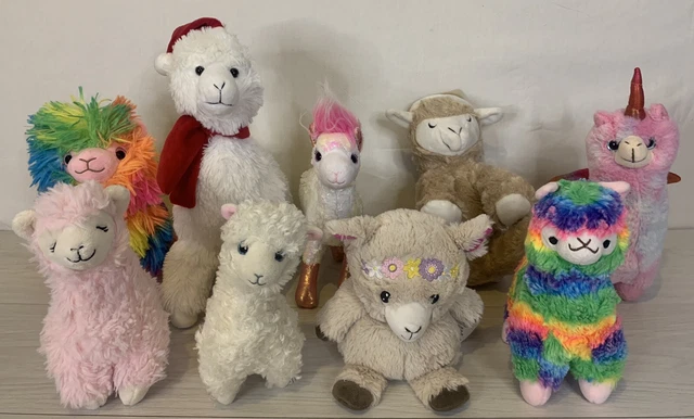 LLAMA & ALPACA Bundle Of 9 Plush Soft Toys Inc Warmies Ty + Christmas £ ...