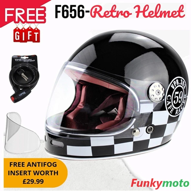 Vintage Motorcycle Crash Helmets FOR SALE! - PicClick UK