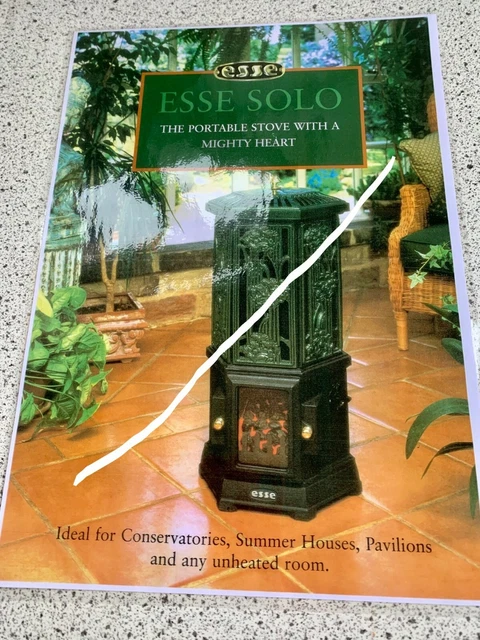 ESSE FIREMASTER SOLO electric stove cast iron ADVERT and user ...