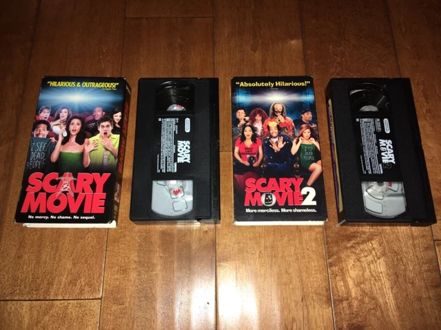 SCARY MOVIE 1 & 2 VHS Lot Vintage Horror Comedy Parody Wayans Brothers ...