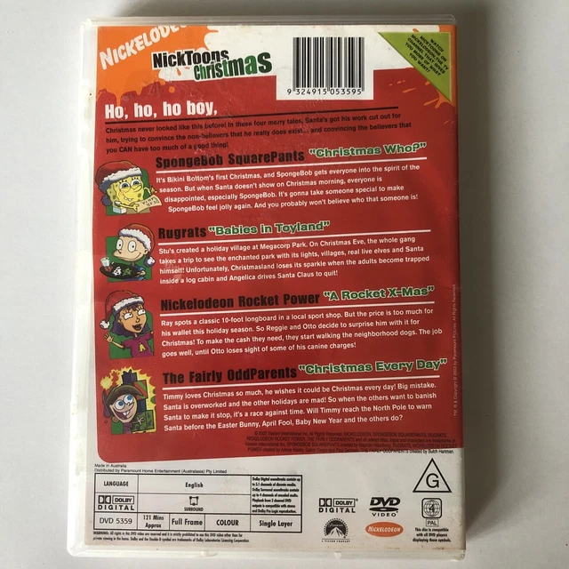 NICKTOONS CHRISTMAS DVD Nickelodeon Region 4 £10.35 - PicClick UK