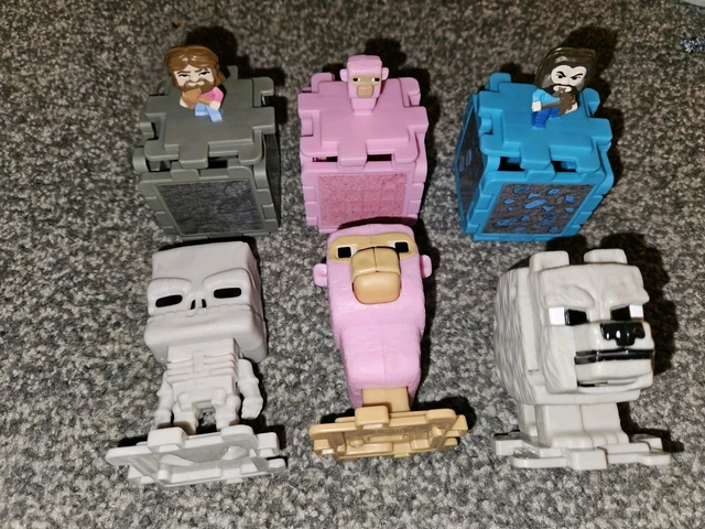 MINECRAFT MCDONALD’S BUNDLE toys skeleton, sheep, wolf and more! £21.51 ...