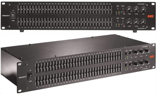 EQUALIZER ÉGALISEUR BBE EQA231 Dual-channel, 31 band music musique ...