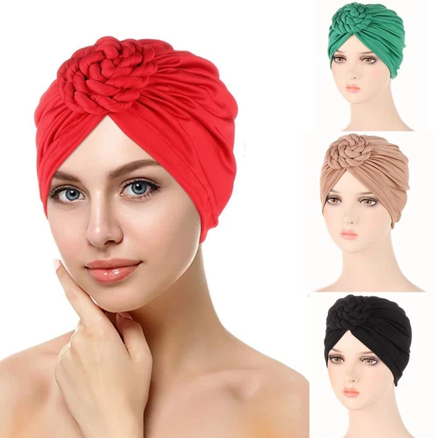 HAT MUSLIM HEADPIECE Islamic Turban Women's Hijabs Muslim Turbante Head ...