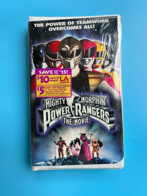 MIGHTY MORPHIN POWER Rangers The Movie VHS 1995 Sealed Promo Sticker ...