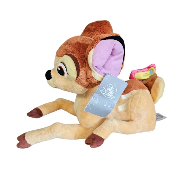 DISNEY BAMBI PLUSH Soft Toy 14" Bambi With Butterfly On Tail With Tag £ ...