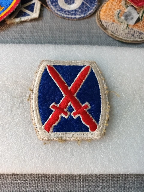 PATCH ARMEE US 10th INFANTRY DIVISION WW2 original EUR 10,00 - PicClick FR