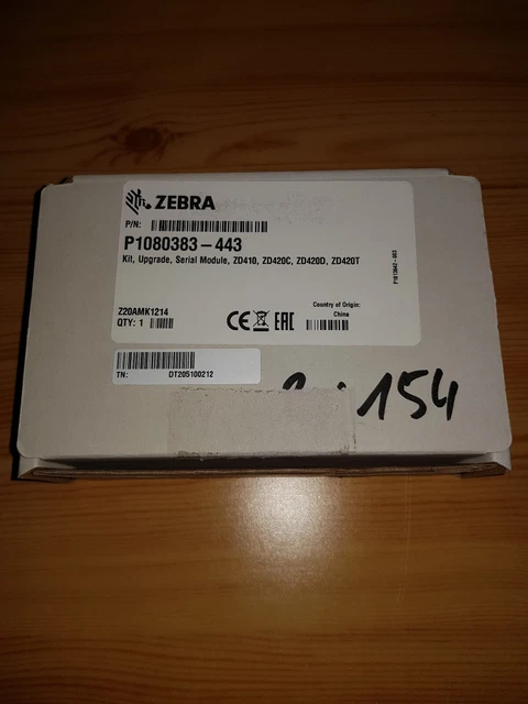 P1080383-443 KIT LIAISON série RS232 imprimante ZEBRA ZD410, ZD420 EUR ...