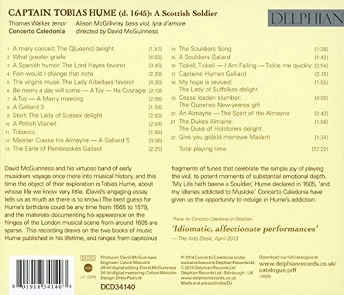 CAPTAIN TOBIAS HUME-A Scottish Soldier by HUME,TOBIAS NEUF EUR 51,00 ...