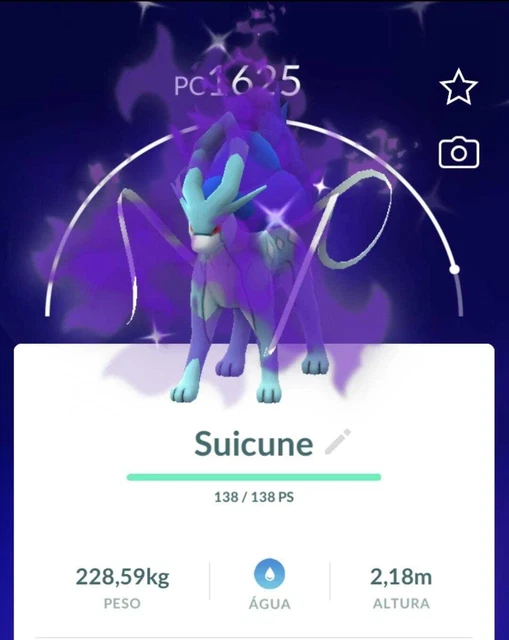 POKÉMON GO SHINY Shadow Suicune - Mini PTC 100K poussière d'étoiles EUR ...
