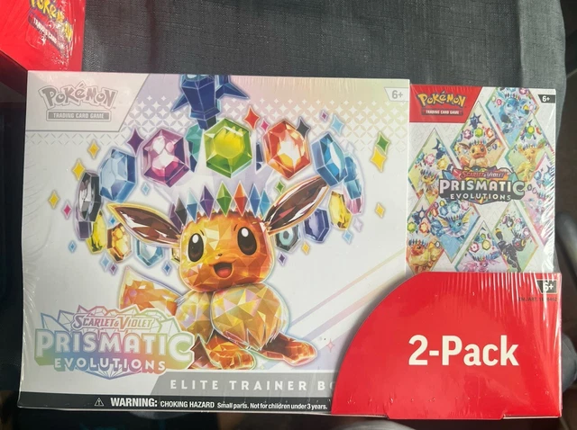 POKÉMON TCG: SV8.5 Prismatic Evolutions Costco 2-Pack - ETB & Booster ...