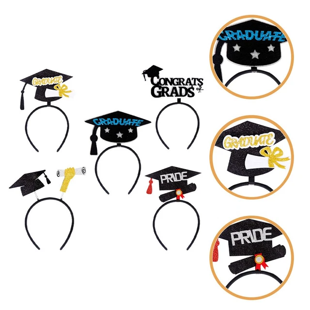 5 PCS BACHELOR Cap Headpiece Graduation Companion Preschool Caps $26.39 ...