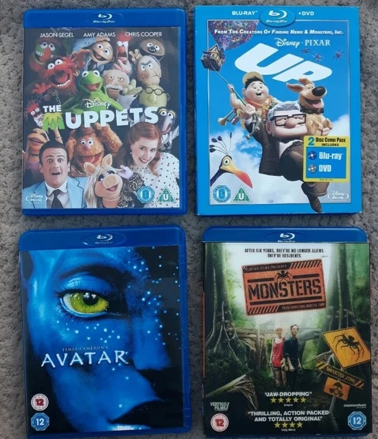 FAMILY FILM MOVIE Bluray Bundle Muppets Disney Pixar Up Avatar Monsters ...