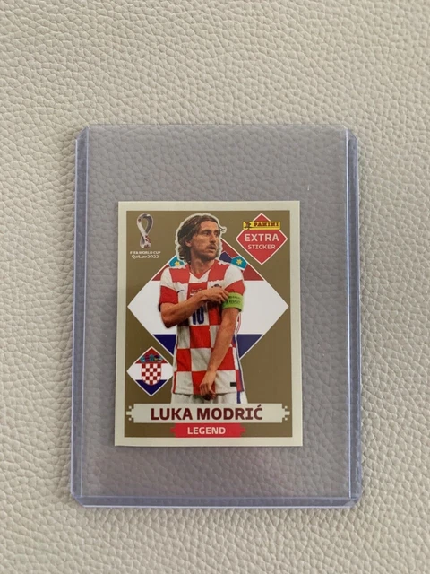FIFA WORLD CUP Qatar 2022 Extra Sticker Legend Gold Luka Modric + Bonus ...