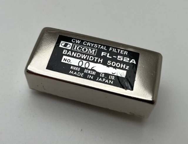 ICOM FL-52A CW-Filter 500Hz für 455kHz-ZF EUR 129,00 - PicClick DE