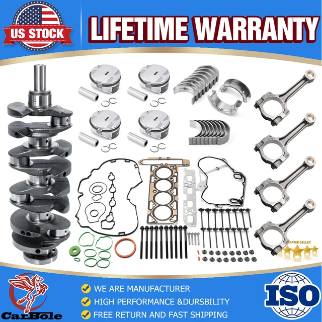 ENGINE REBUILD OVERHAUL Crankshaf Kit For Chevy Equinox GMC Buick Regal ...