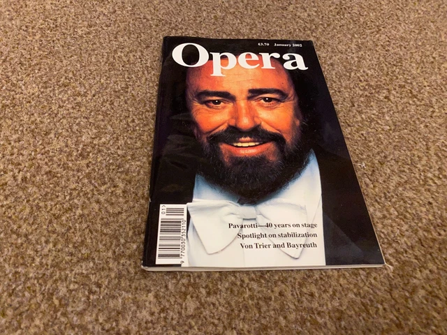 OPERA MAGAZINE 2002 Janluciano Pavarotti. Lars Von Trier. £6.99 ...