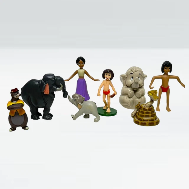 DISNEY THE JUNGLE Book Kaa Snake Mowgli Baloo Hathi Jr Shanty PVC ...