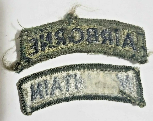 POST WWII US Army Airborne & Mountain Operations Ops Od Shoulder Tab ...