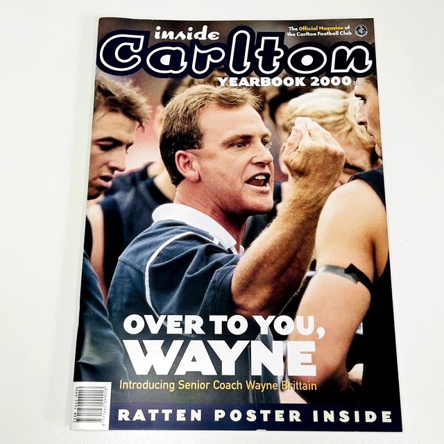 INSIDE CARLTON YEARBOOK 2000 Official Football Club Magazine with ...