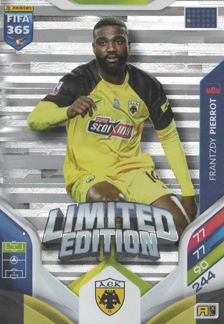 PANINI FIFA 365 Adrenalyn XL 2026 Limited Edition Frantzdy Pierrot AEK ...