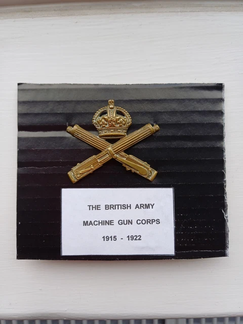 WW1. MACHINE GUN Corps - 100% Genuine, British Army Cap Badge (Free Uk ...