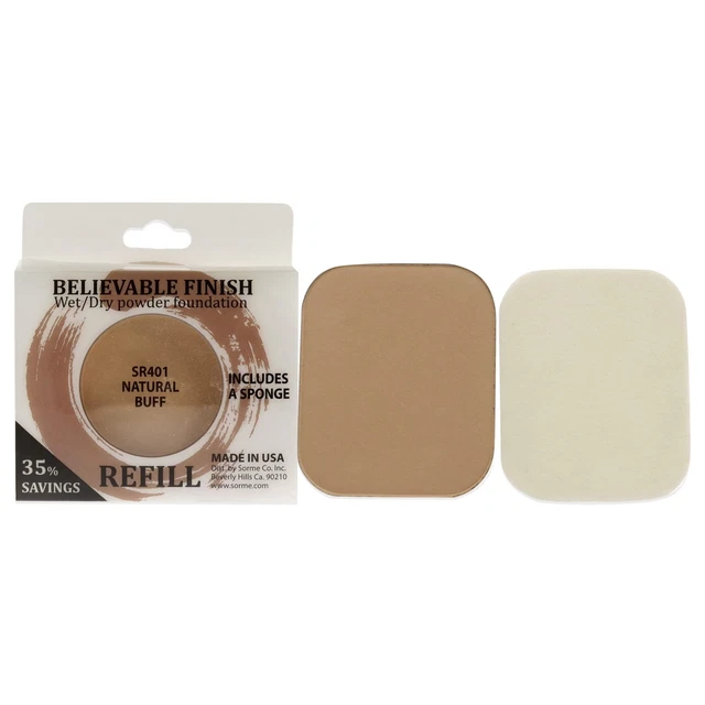 SORME COSMETICS BELIEVABLE Finish Powder Foundation - Natural Buff for ...