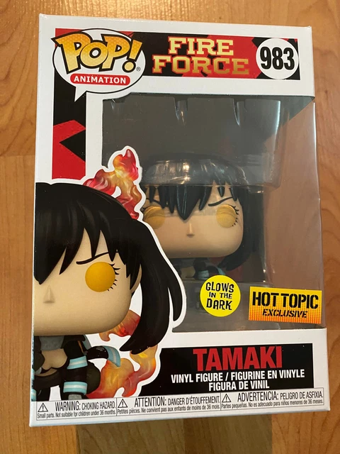 FUNKO POP ANIME Fire Force Tamaki GITD Glow #983 Hot Topic Ex ...