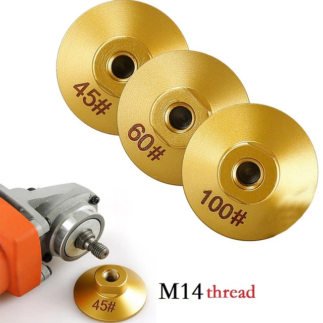 STRONG GRINDING FORCE 50mm Brazing Diamond Edge Profile Polishing Wheel ...
