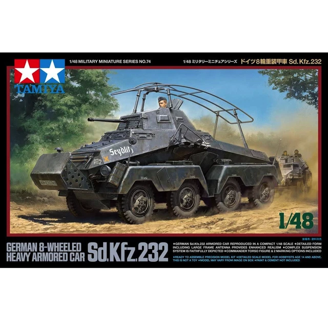 TAMIYA 1/35 GERMAN 8-Wheeled Heavy Armored Reconnaissance Vehicle Sd ...