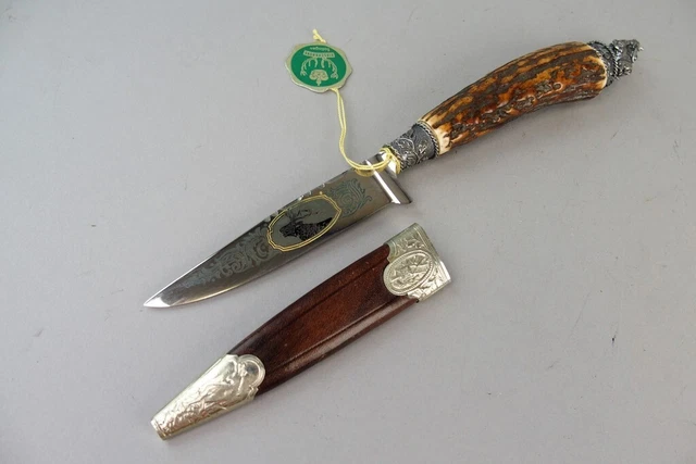 TRACHTEN / JAGDMESSER Hirschfänger Nicker - Hirschkrone Solingen ...