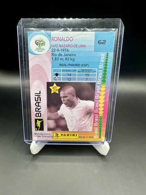 3X RONALDO NAZARIO Cards - 2006 World Cup Foil, 22/23 Silver Prizm ...