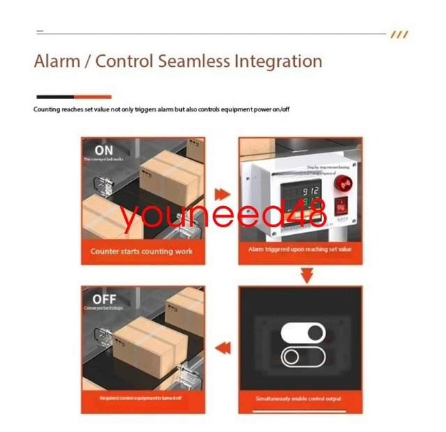 2026 INFRARED ELECTRONIC Counter Assembly Line Conveyor Belt Counting ...